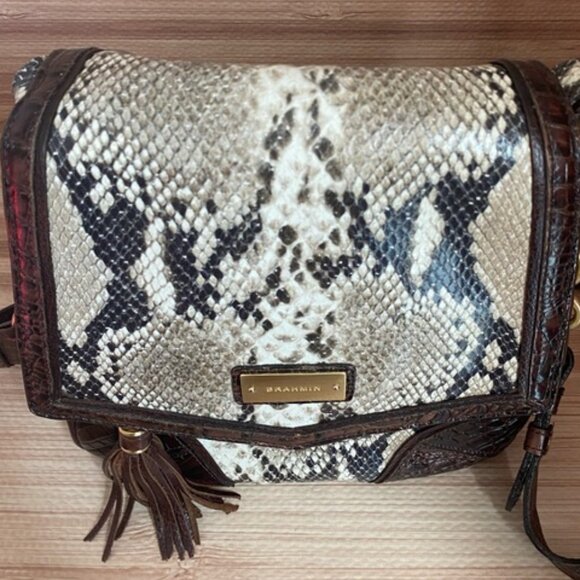 Brahmin | Bags | Brahmin Original Design Margo Crossbody Bag With Chain ...